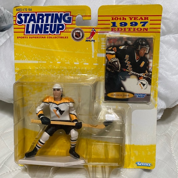 Toys | Starting Lineup Jaromir Jagr Nhl Collectible Hockey Figure And Trading Card1997 | Poshmark